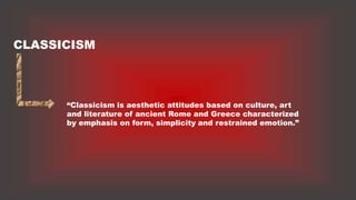 Romanticism and classicism | PPT