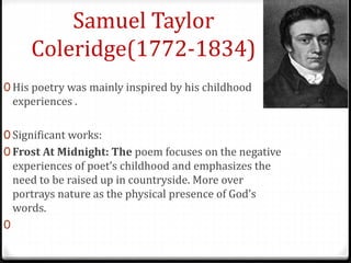 Romanticism and transcendentalism ) | PPT