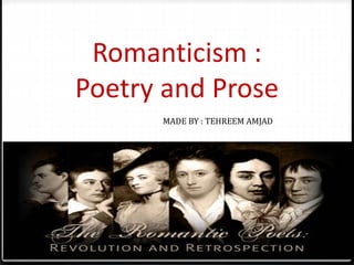 Romanticismandtranscendentalism introduction to unit 2 | PPT