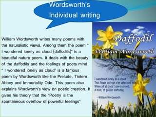 Romanticism and William Wordsworth by Romance Group | PPTX