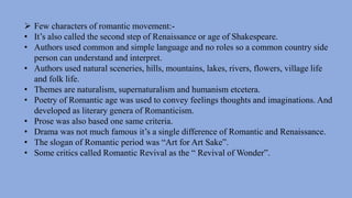 Romanticism by gulab mal | PPTX | Poetry | Books and Literature