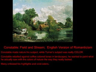 Romanticism euro us late 18th to mid 19thcentury | PPT