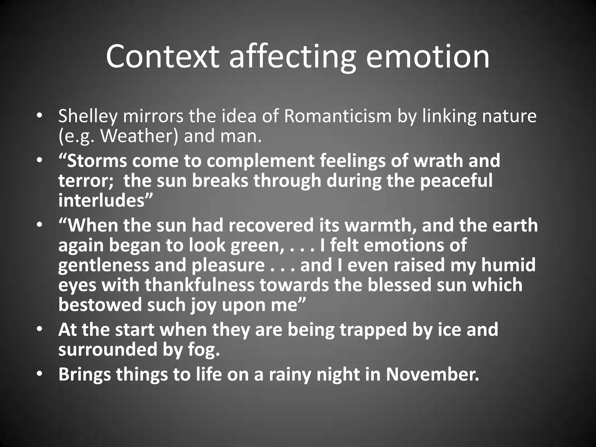 Romanticism & frankenstein | PPTX