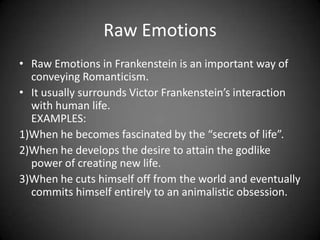 Romanticism & frankenstein | PPT