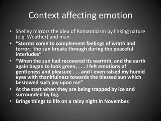 Romanticism & frankenstein | PPT