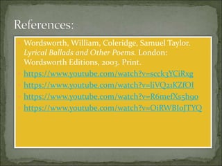 Romanticism in british literature2 | PPT