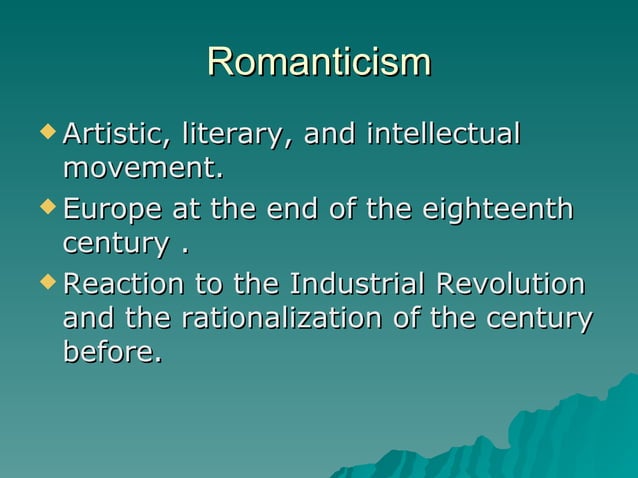 Romanticism. Great Britain and Spain. | PPT | Books and Literature