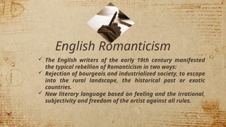 TITLE :ROMANTICISMO ENGLISH LITERATURE.pptx