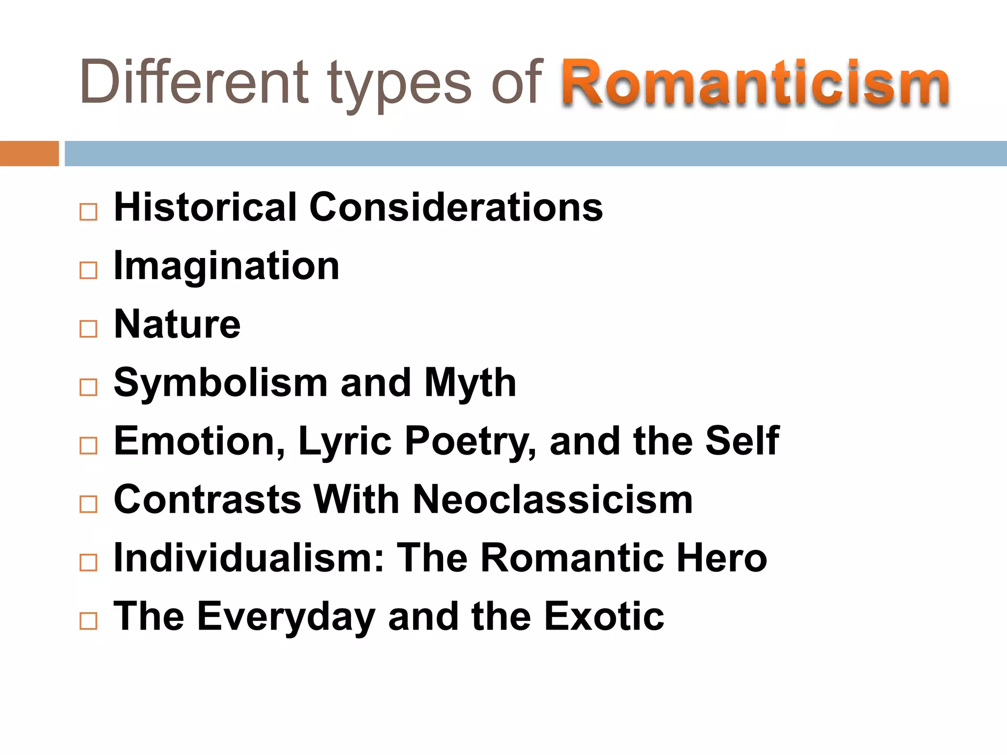 Romanticism project | PPTX