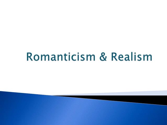 Romanticism & Realism Art History | PPT