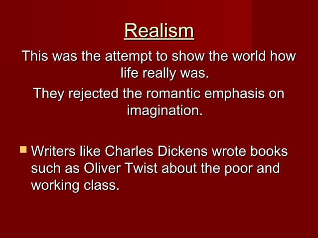 Romanticism, realism and impressionism | PPT | Painting | Arts and Crafts