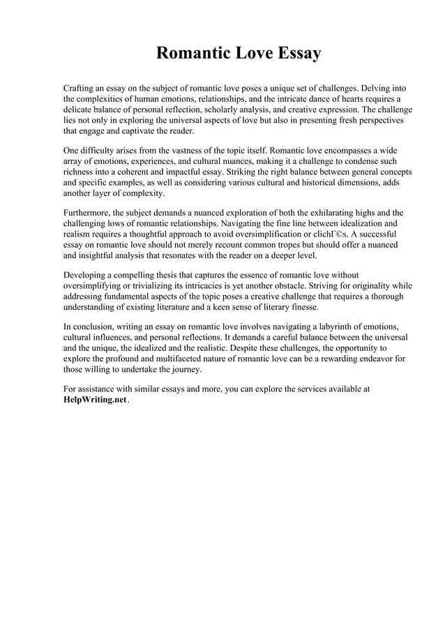 Romantic Love Essay.pdf