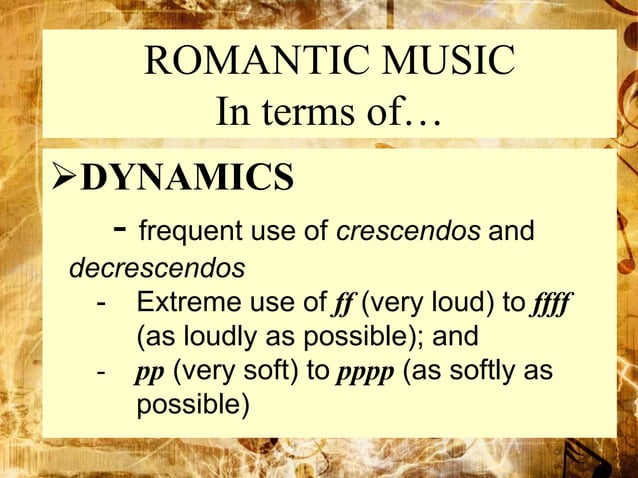 ROMANTIC PERIOD MUSIC | PPTX | Classical Music | Music