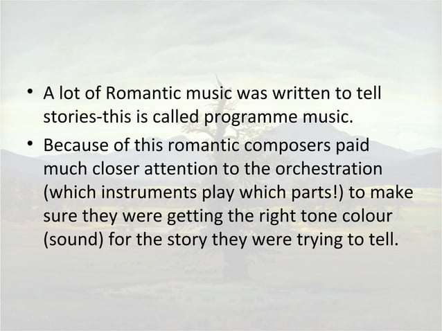 Romantic Period Music | PPT