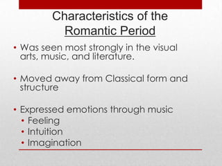 Romantic Period Unit | PPTX