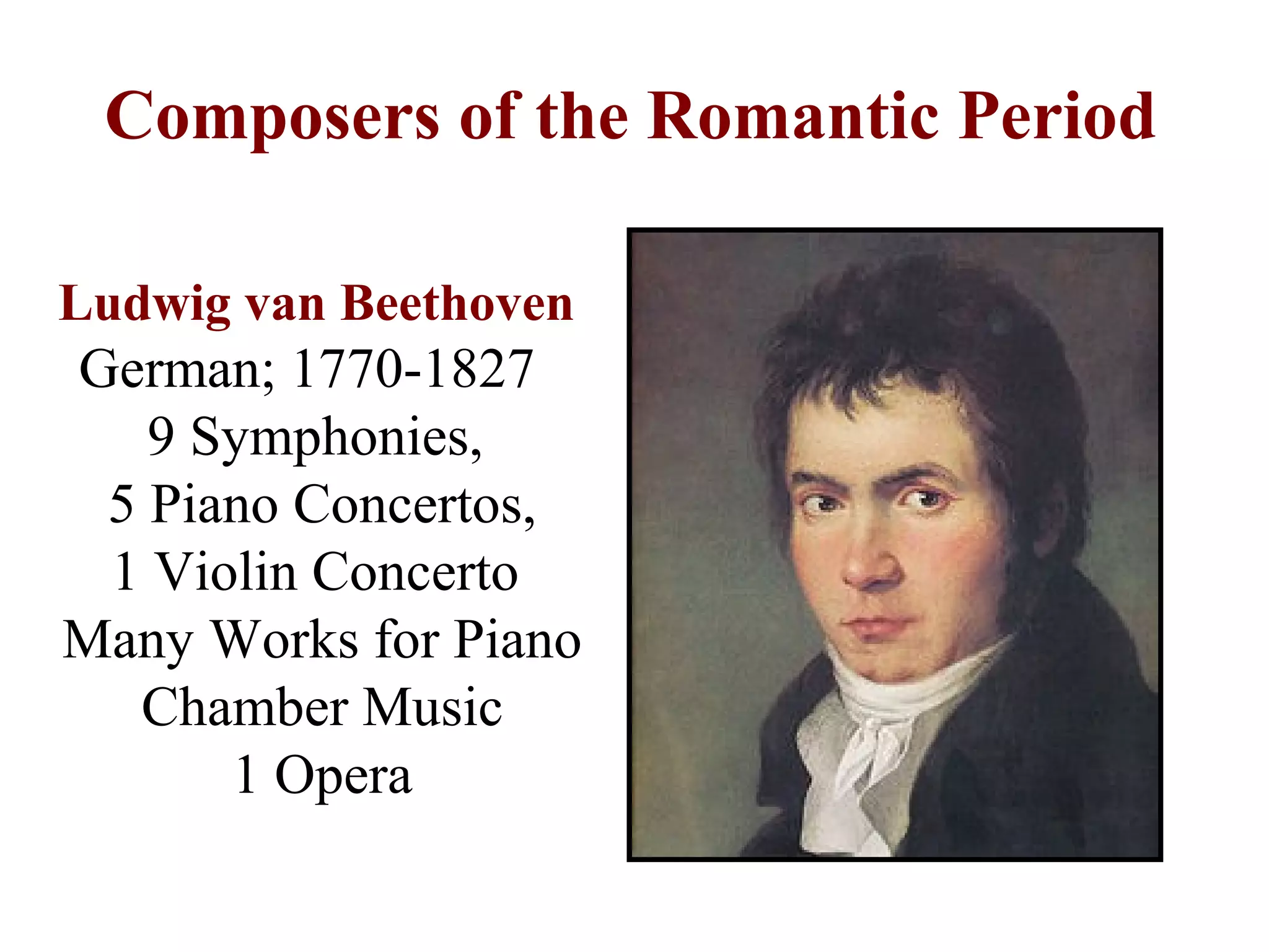 Romantic period | PPT