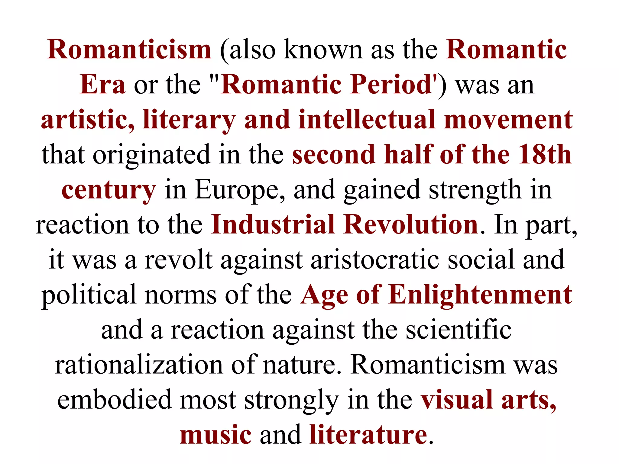 Romantic period | PPT