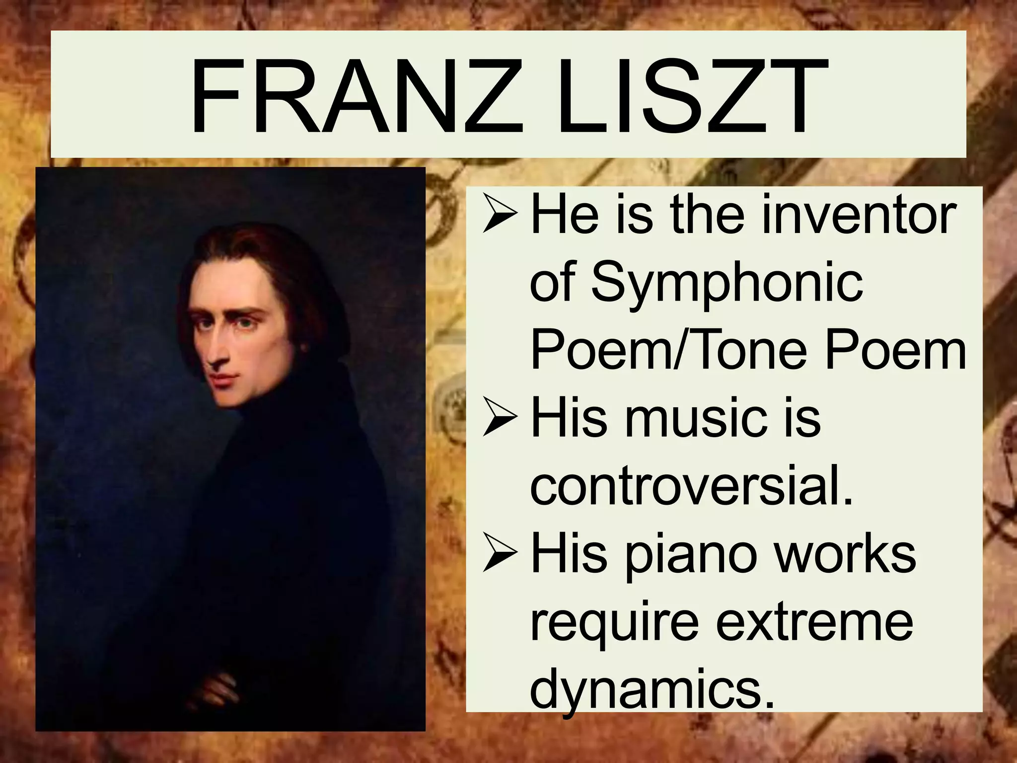 ROMANTIC PERIOD COMPOSERS | PPTX