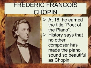 ROMANTIC PERIOD COMPOSERS | PPTX