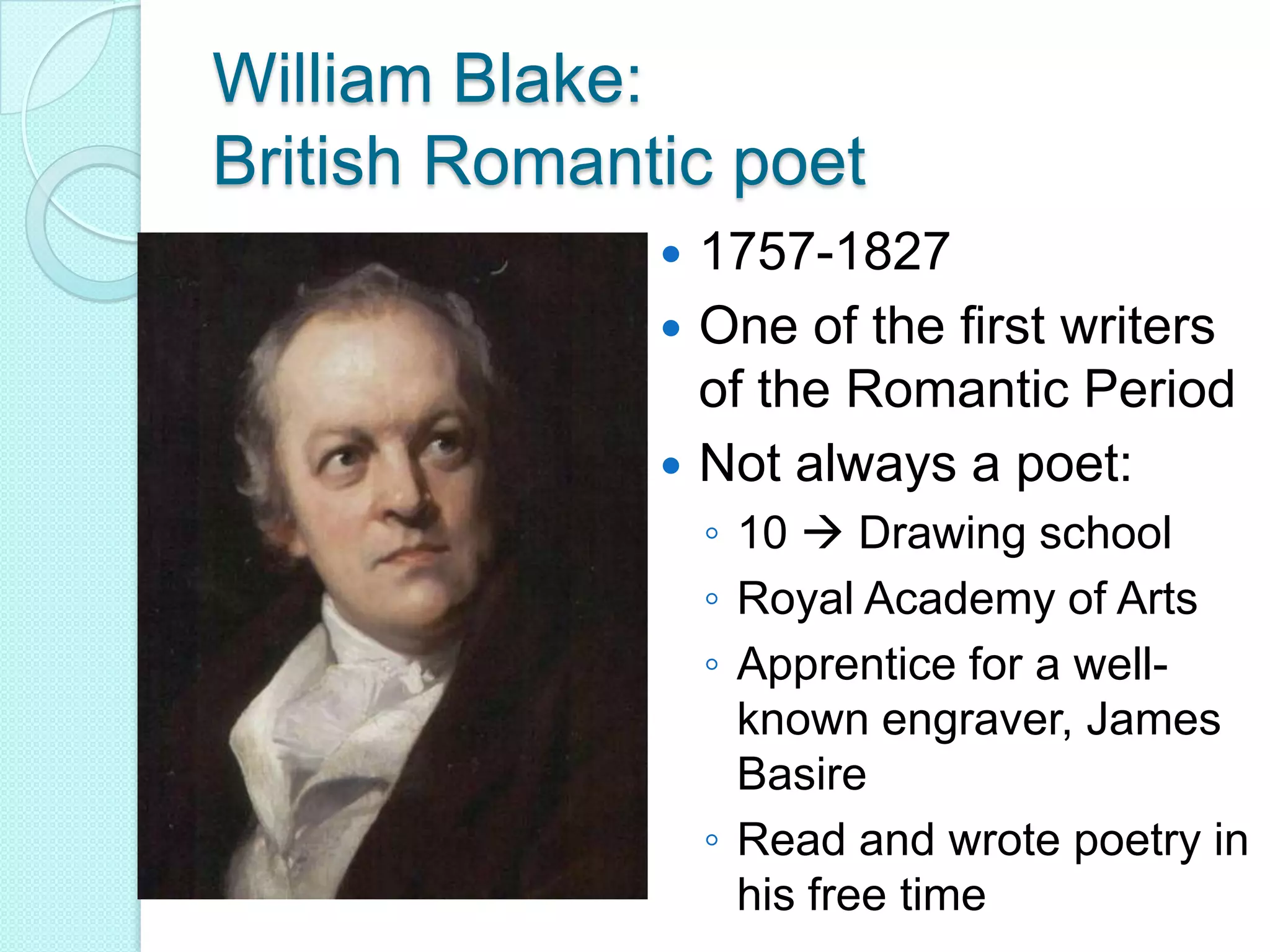 Romantic Poetry and William Blake | PPT