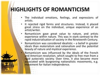 Romantic poets | PPTX