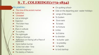 Group task Romantic poets | PPT