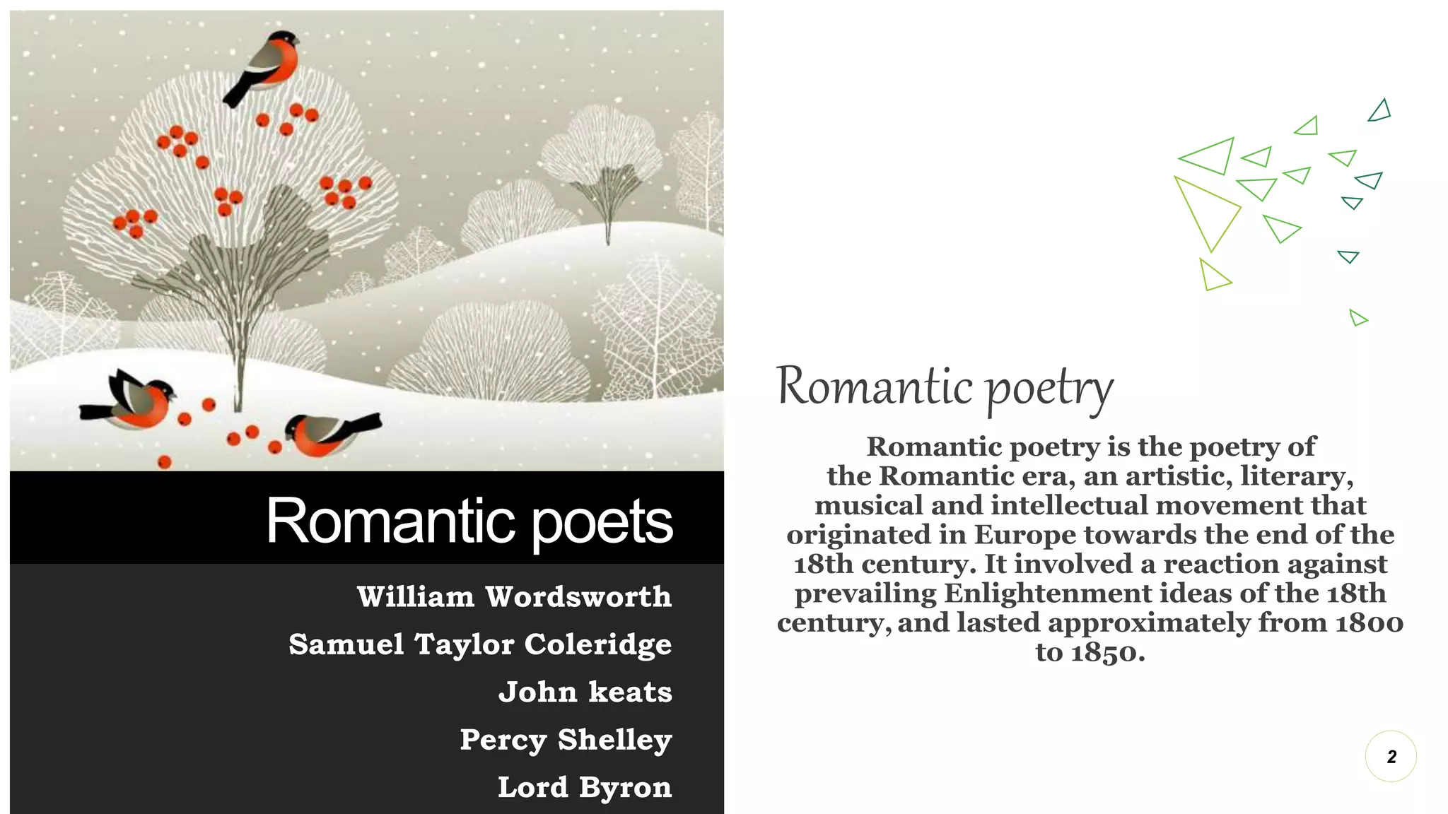 Romantic poets | PPT