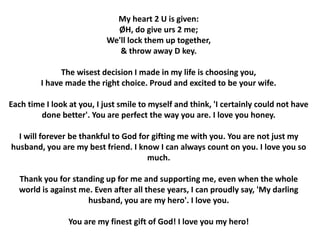 Romantic text messages for husband | PPTX
