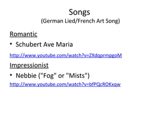 Romantic vs Impressionist Music | PPT