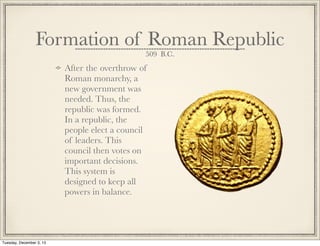 Roman Timeline | PPT