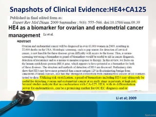 ROMA (Risk of Ovarian Malignancy Algorithm) | PPTX