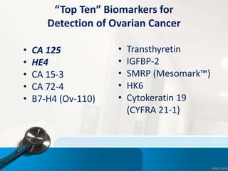ROMA (Risk of Ovarian Malignancy Algorithm) | PPTX