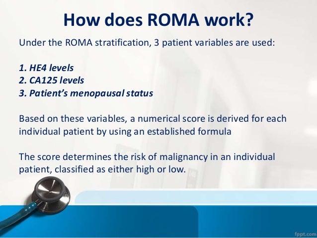 ROMA (Risk of Ovarian Malignancy Algorithm)