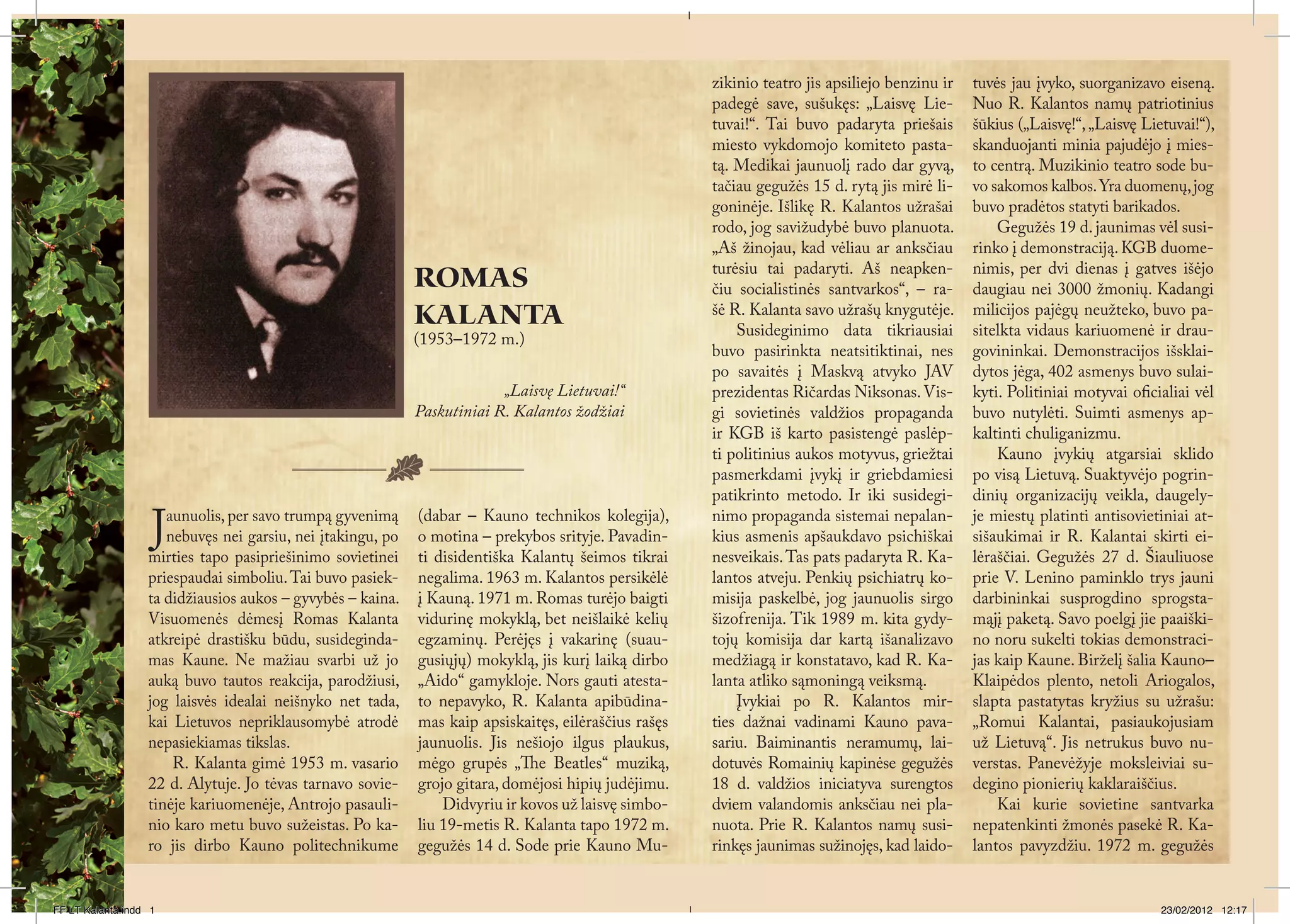 Romas Kalanta | PDF