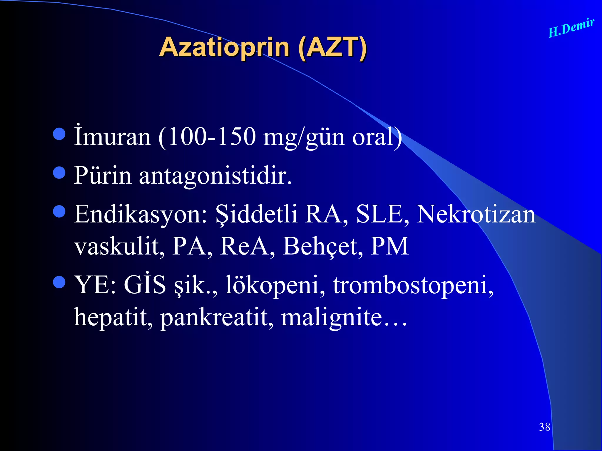 Romatizmal hast. tedavisi (fazlası için www.tipfakultesi.org ) | PPT