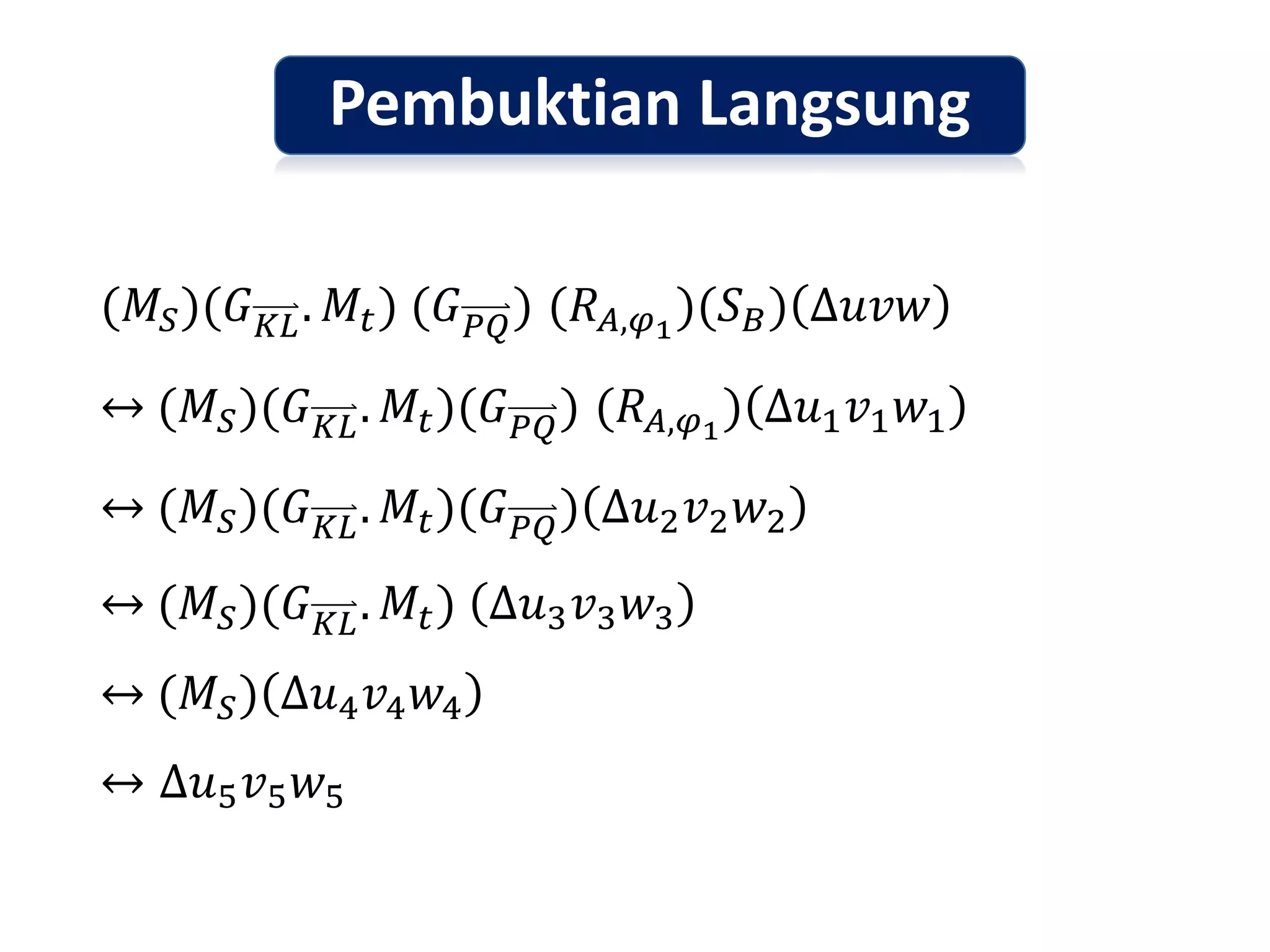 2018 Geometri Transformasi Rombel 04 Kelompok 6 Perkalian Isometri | PPTX