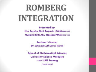 Romberg | PPT