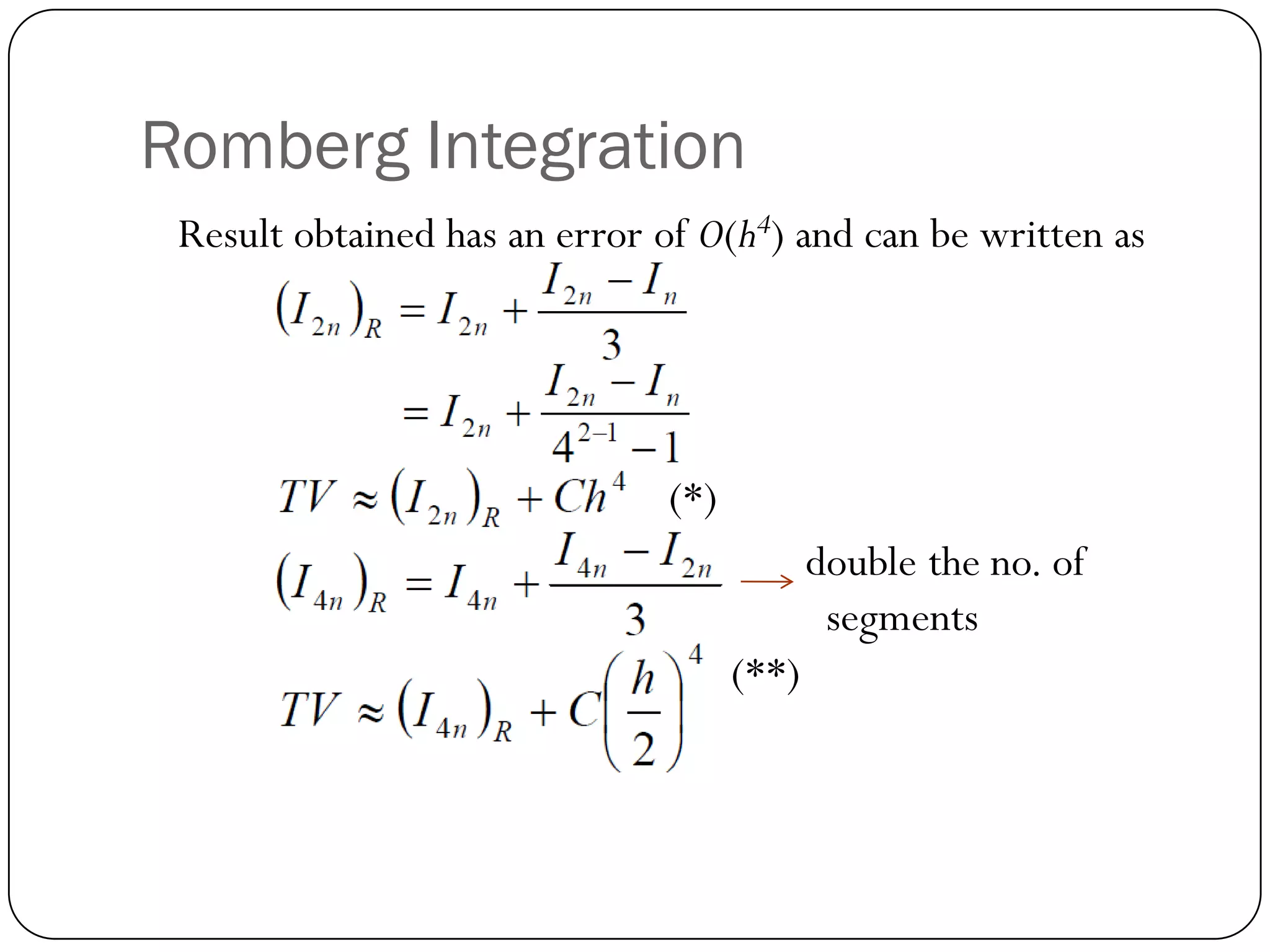 Romberg’s method | PDF