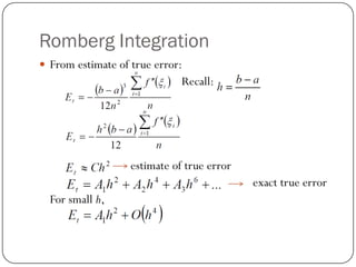Romberg’s method | PDF