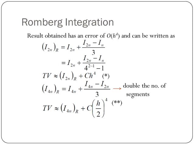 Romberg’s method | PDF