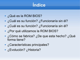 Rom bios | ODP