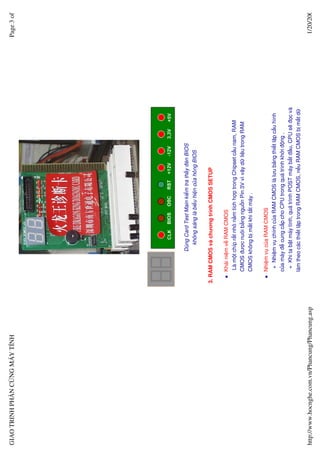 Rom bios va ram cmos | PDF