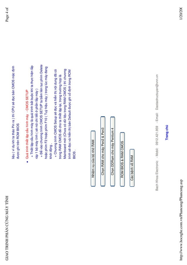 Rom bios va ram cmos | PDF