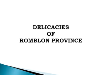 Romblon province. Romblon: Marble capital, pristine islands, rich ...