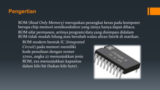 ROM dan EPROM Sistem Mikroprosesor | POTX