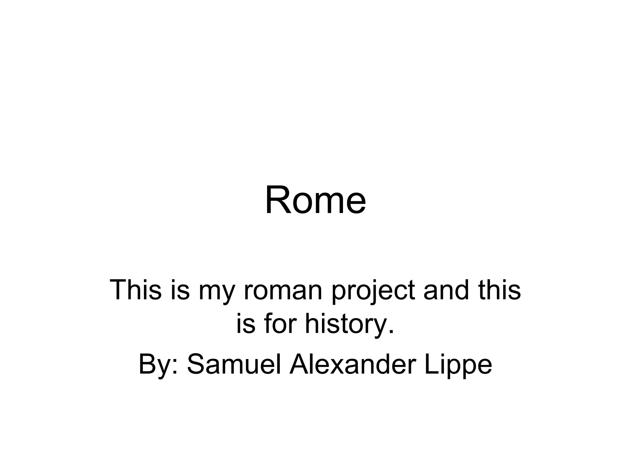 Rome | PPT