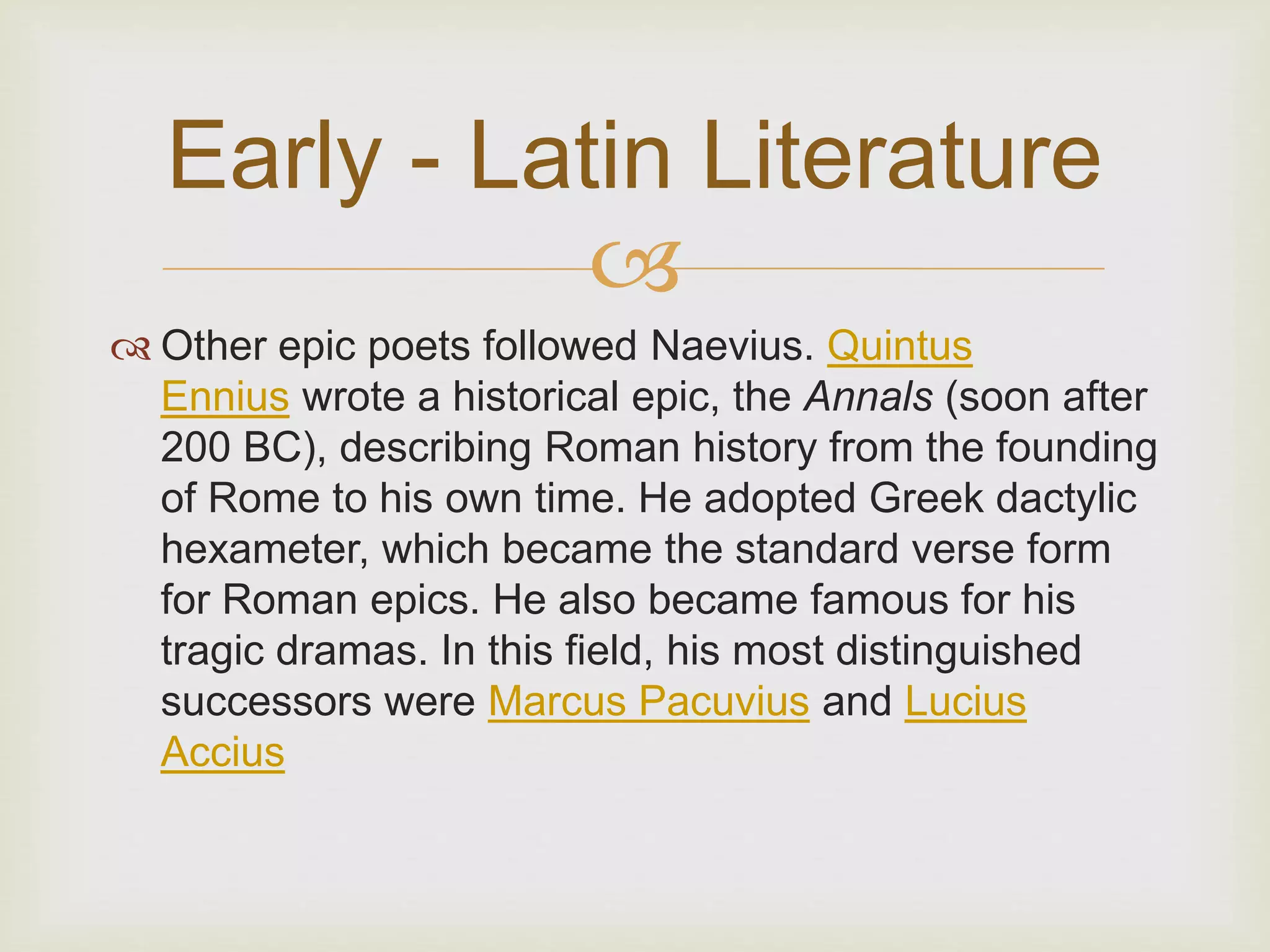 Rome: history and Literature | PPTX