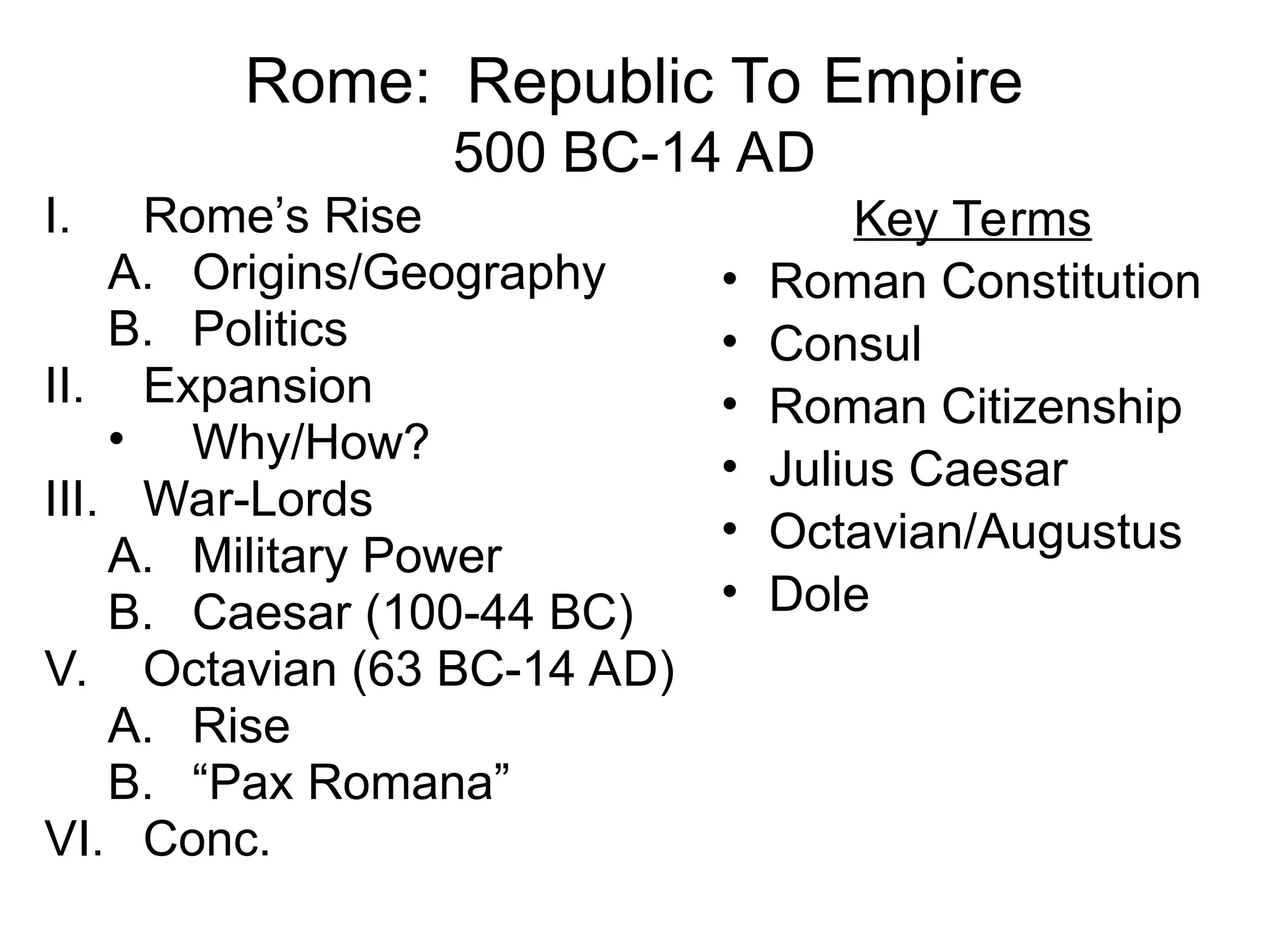 early Roman republic to empire and its origin.ppt