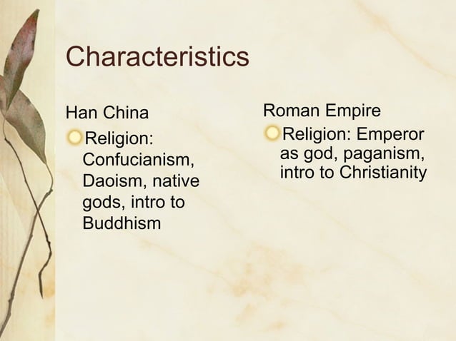 Rome Han Comparison | PPT