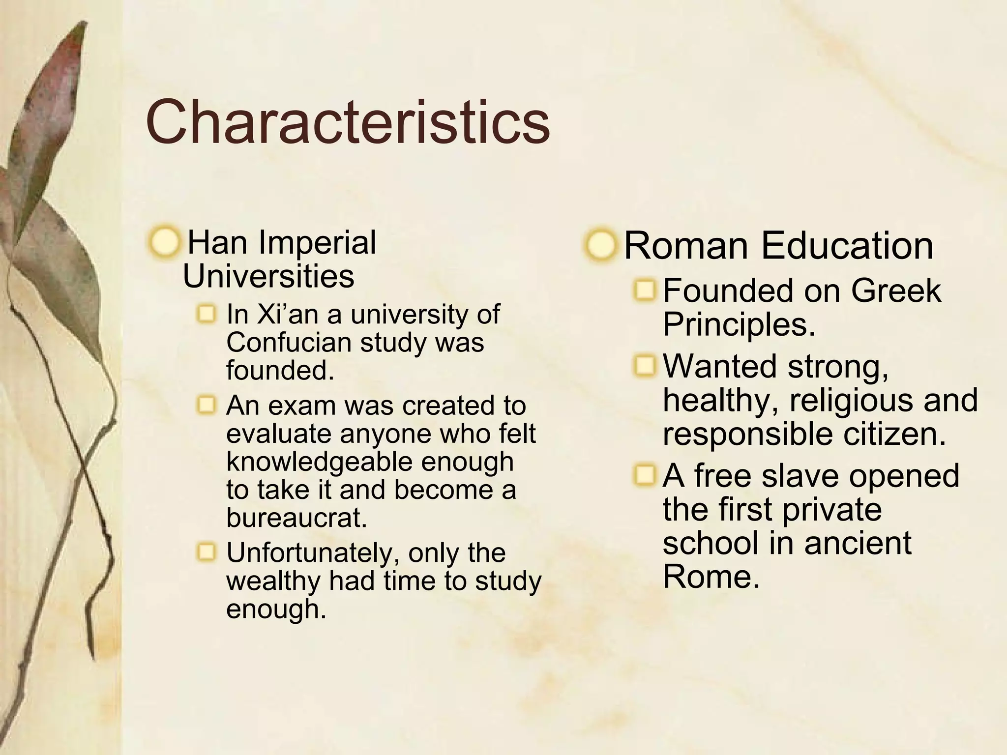 Rome Han Comparison | PPT
